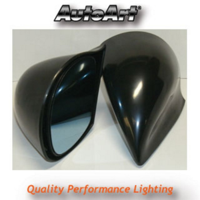DTM BLACK MANUAL DOOR MIRRORS