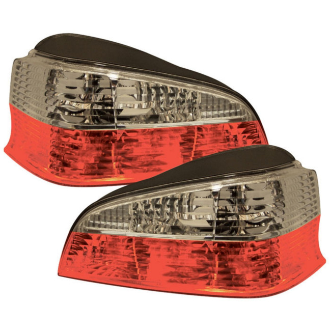 PEUGEOT 106 (96-) TAIL LIGHTS - MR-STYLE RED/CLEAR
